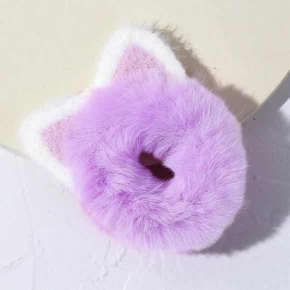 Kathrono | Accessories | Super Adorable Fuzzy Fluffy Colorful Kitty Cat ...